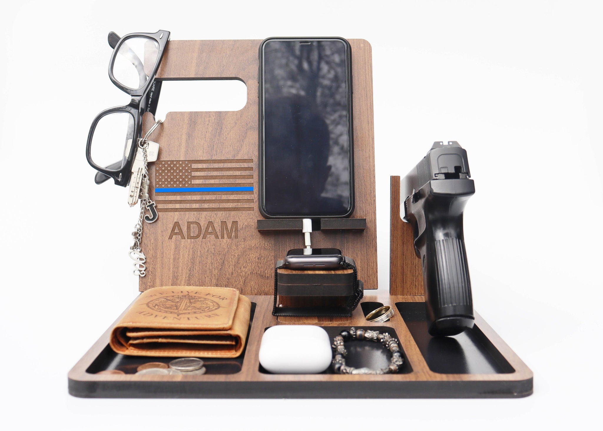 Wooden Docking Station, Police officer Station, Wood Stand for gun, Ch ...